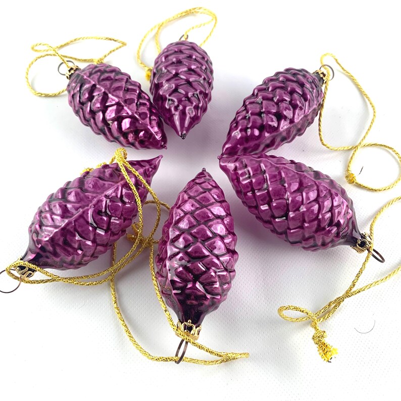 Vintage Inge Glass Christmas Tree Decorations: 70s Handmade in Germany ...