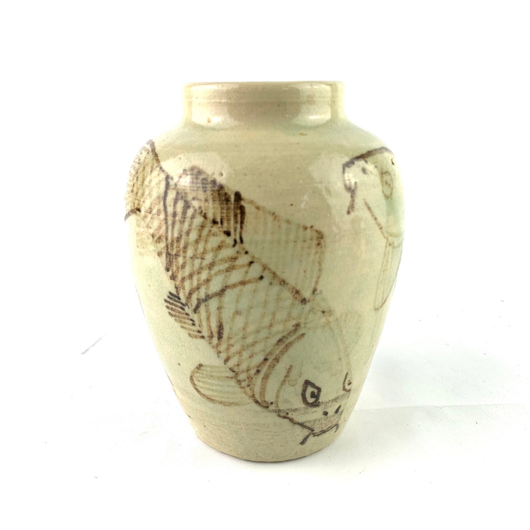Vintage Vase, 70s Dutch Studio Pottery Vase by Theo Genemans From ...