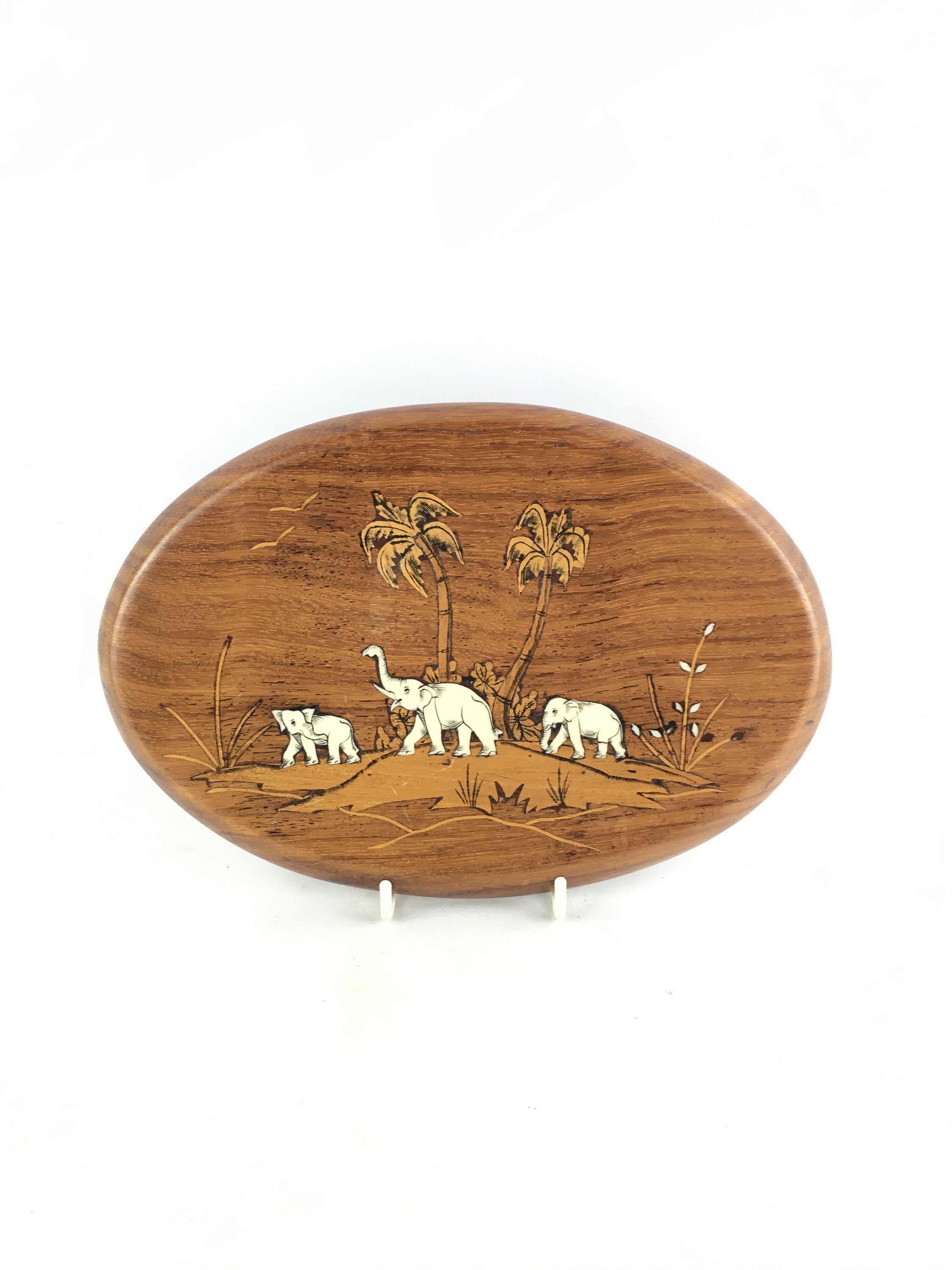 Elephant Plaque Wooden Plaque Hand Made Plaque Wood | Etsy