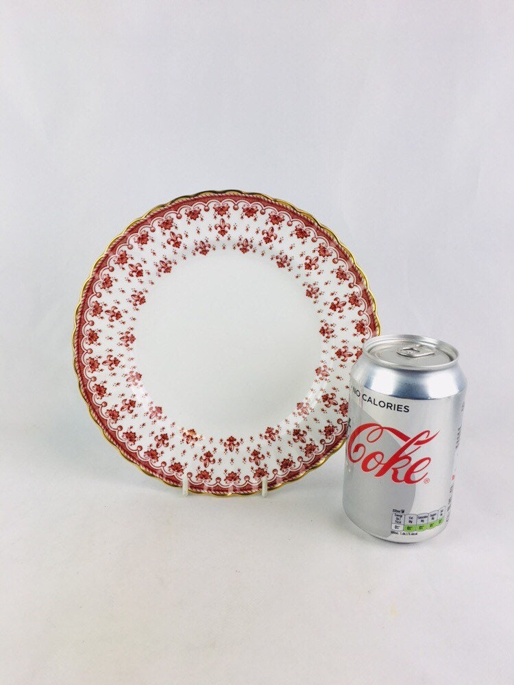 Spode tea plate Fleur De lys British bone china vintage | Etsy