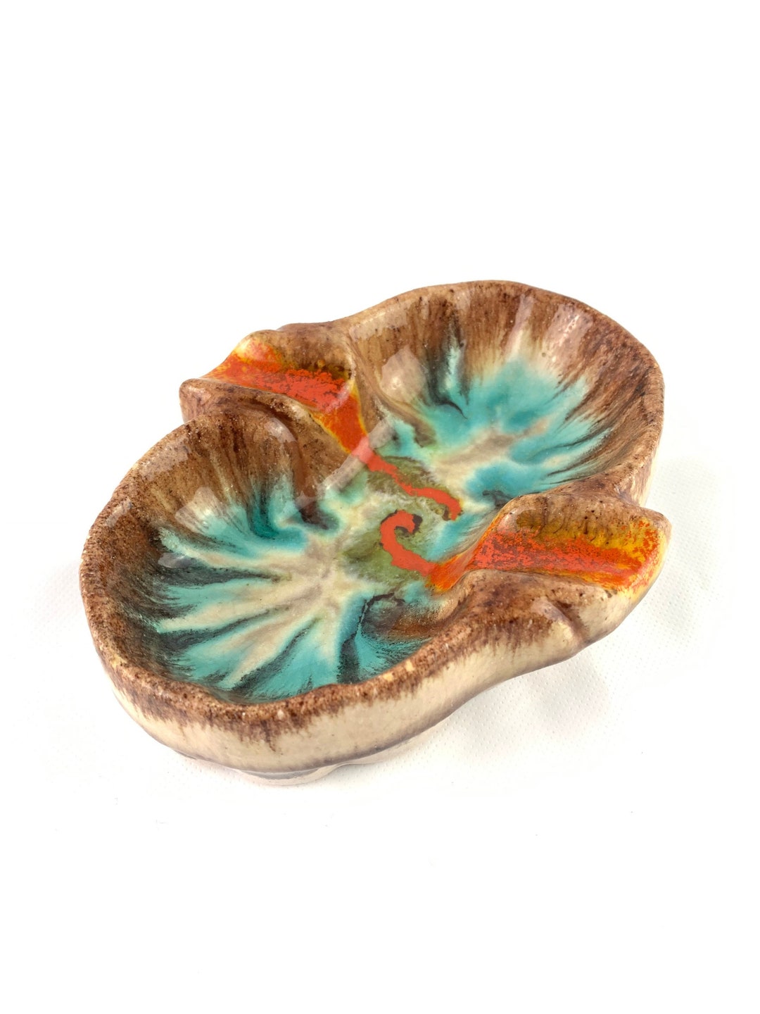 Mid Century, Studio Pottery Ashtray, Pottery Ashtray, Collectable ...