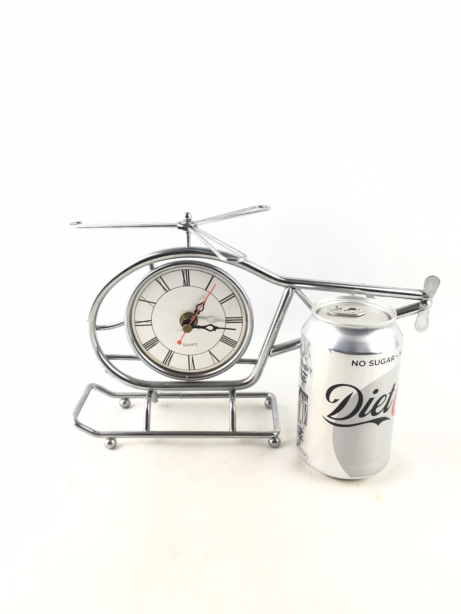 Helicopter Clock Retro Clock Chrome Clock Quartz Clock | Etsy