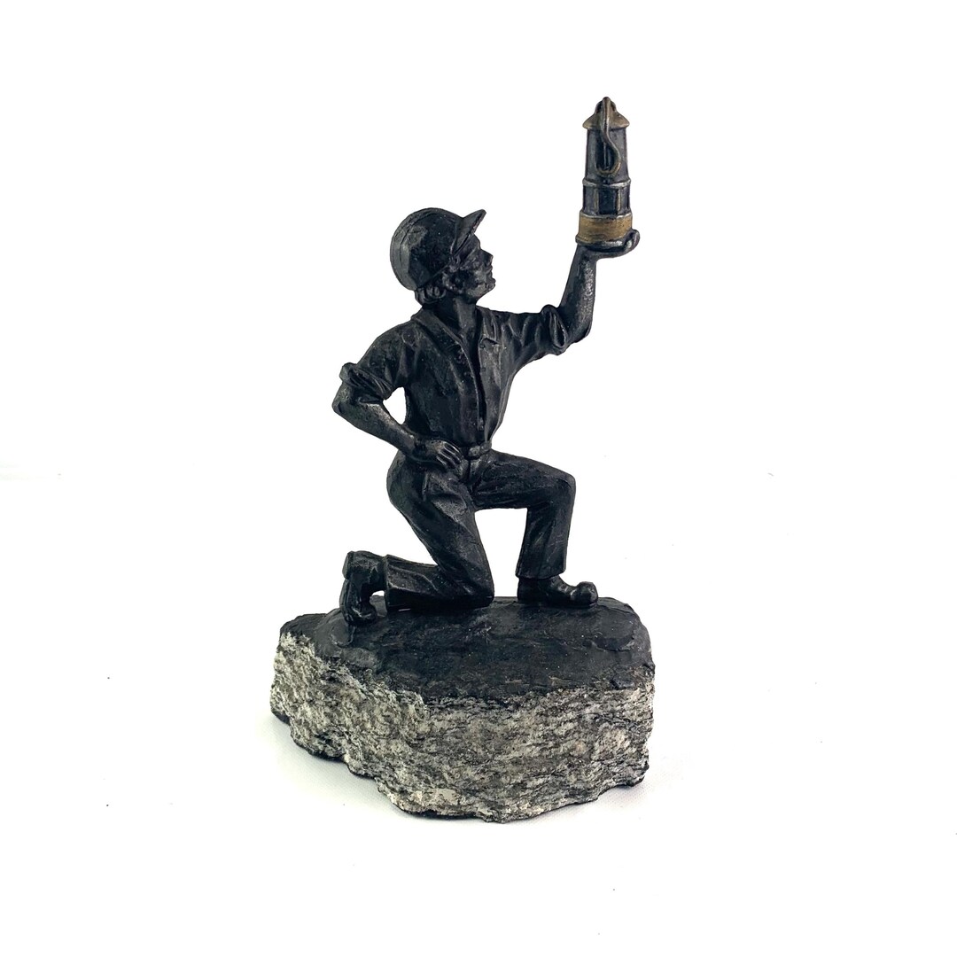 Vintage Figurine, Miners Figurine, Metal Figurine, Bavarian, Miners ...