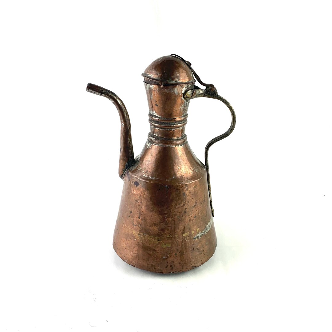 Antique Pitcher, Copper Pitcher, Metal Art, Turkish Kettle, Hand ...
