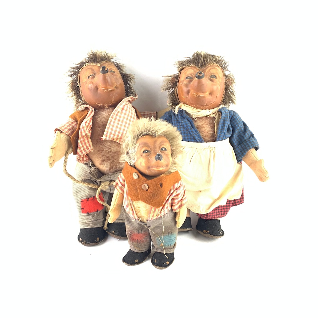 Vintage Steiff, Steiff Mecki Family, Hedgehog Soft Toy, Vintage Soft ...
