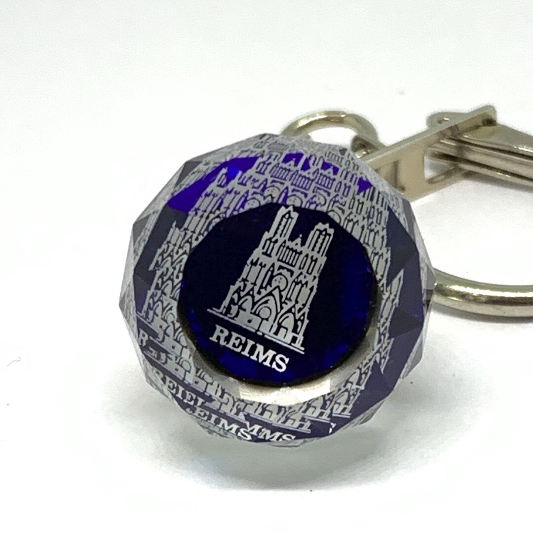 Vintage Key Chain, Swarovski Crystal Ball, Crystal Keychain, Reims ...