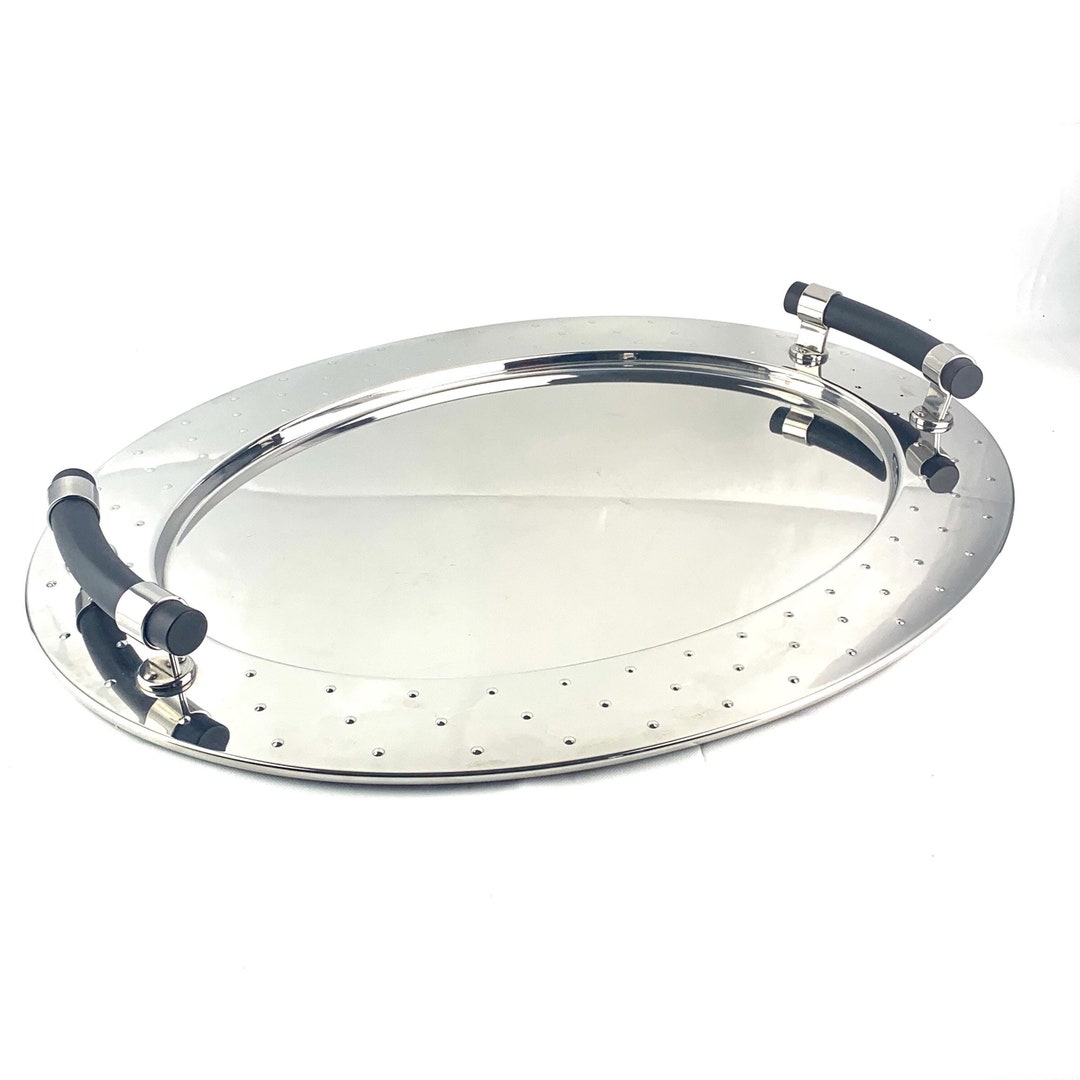 Vintage Tray, Alessi Italy, Michael Graves, Serving Tray, 18/10 ...