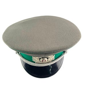 Vintage Visor Hat, East German Hat, Border Guards, Officers Hat, Army ...