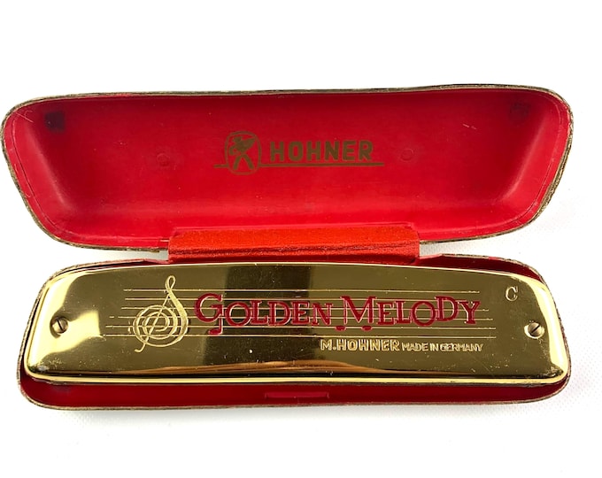 Vintage Hohner Golden Melody Harmonica, Key of C, Germany - Etsy