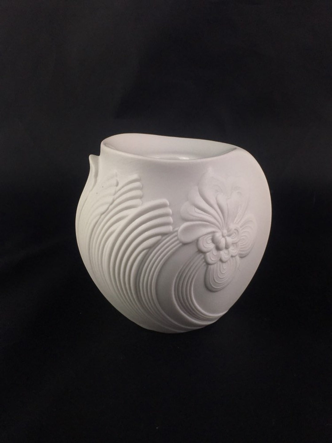 M. Frey Kaiser Porcelain Candlestick: 70s German Op Art Decor - Etsy