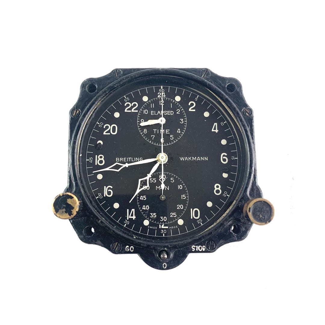 Breitling Wakmann, Aircraft Clock, Cockpit Clock, Swiss Clock ...