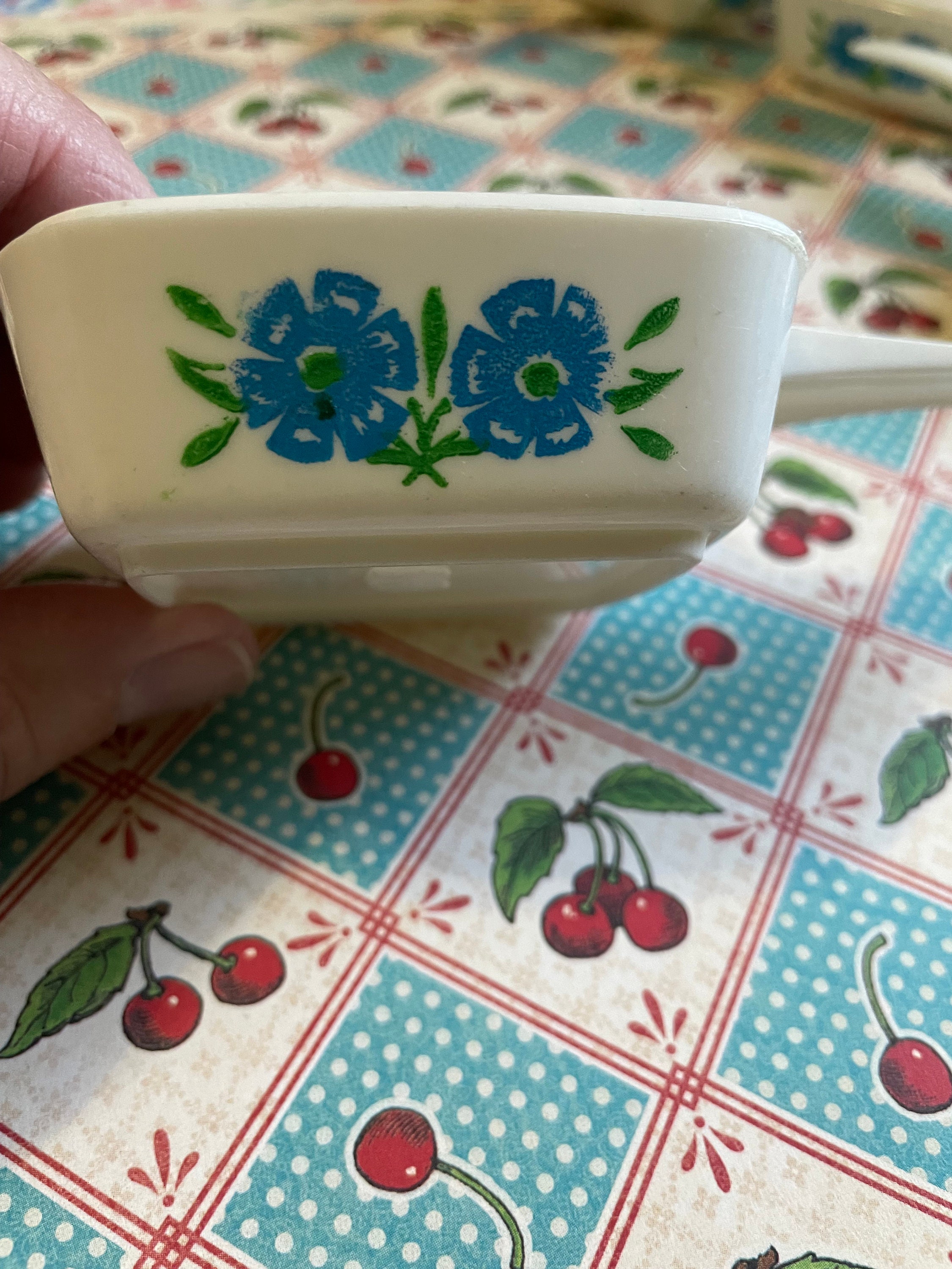 Vintage Toy Cooking Pans: Blue Cornflower Design, Set of 4 - Etsy