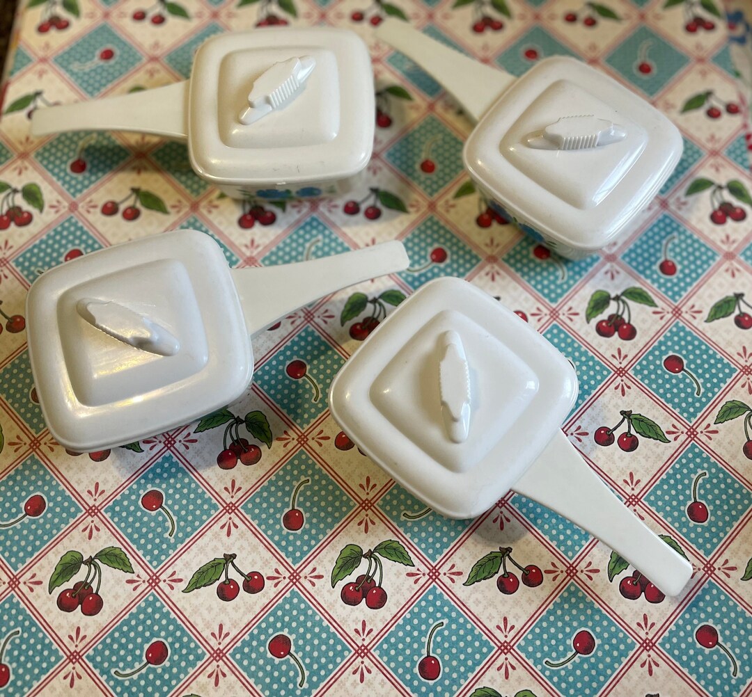 Vintage Toy Cooking Pans: Blue Cornflower Design, Set of 4 - Etsy