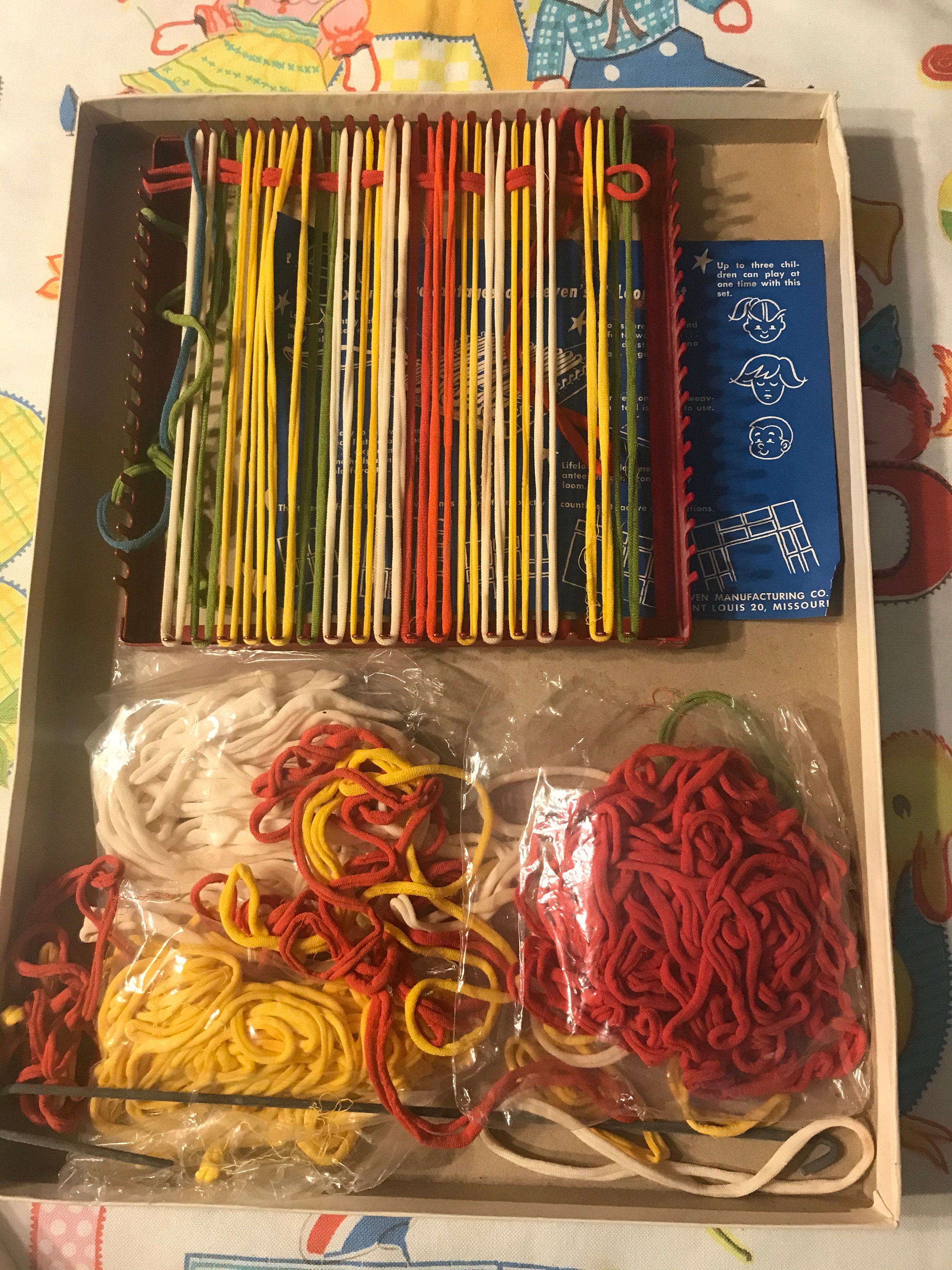 1950's Mid Century Nelly Bee Weaving Loom Set Make - Etsy