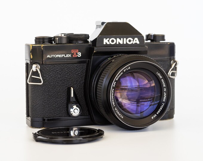 Konica Autoreflex T3n 'black Paint' W/ Hexanon AR 50mm F/1.4 AE - Etsy
