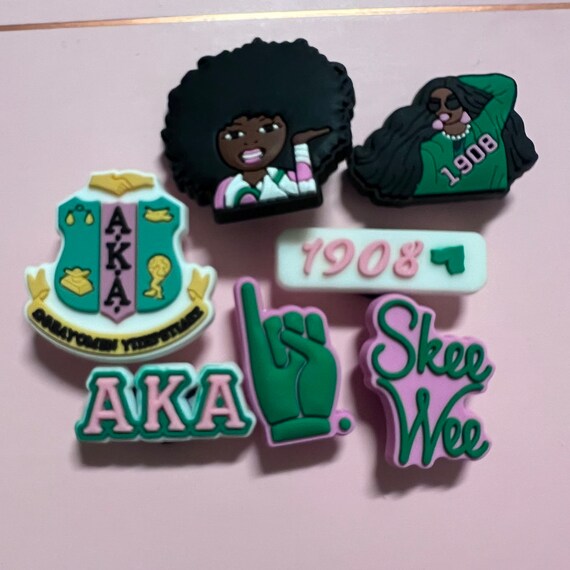 Alpha Kappa Alpha Sorority Inc Croc Charm Bundle 7 - Etsy Australia