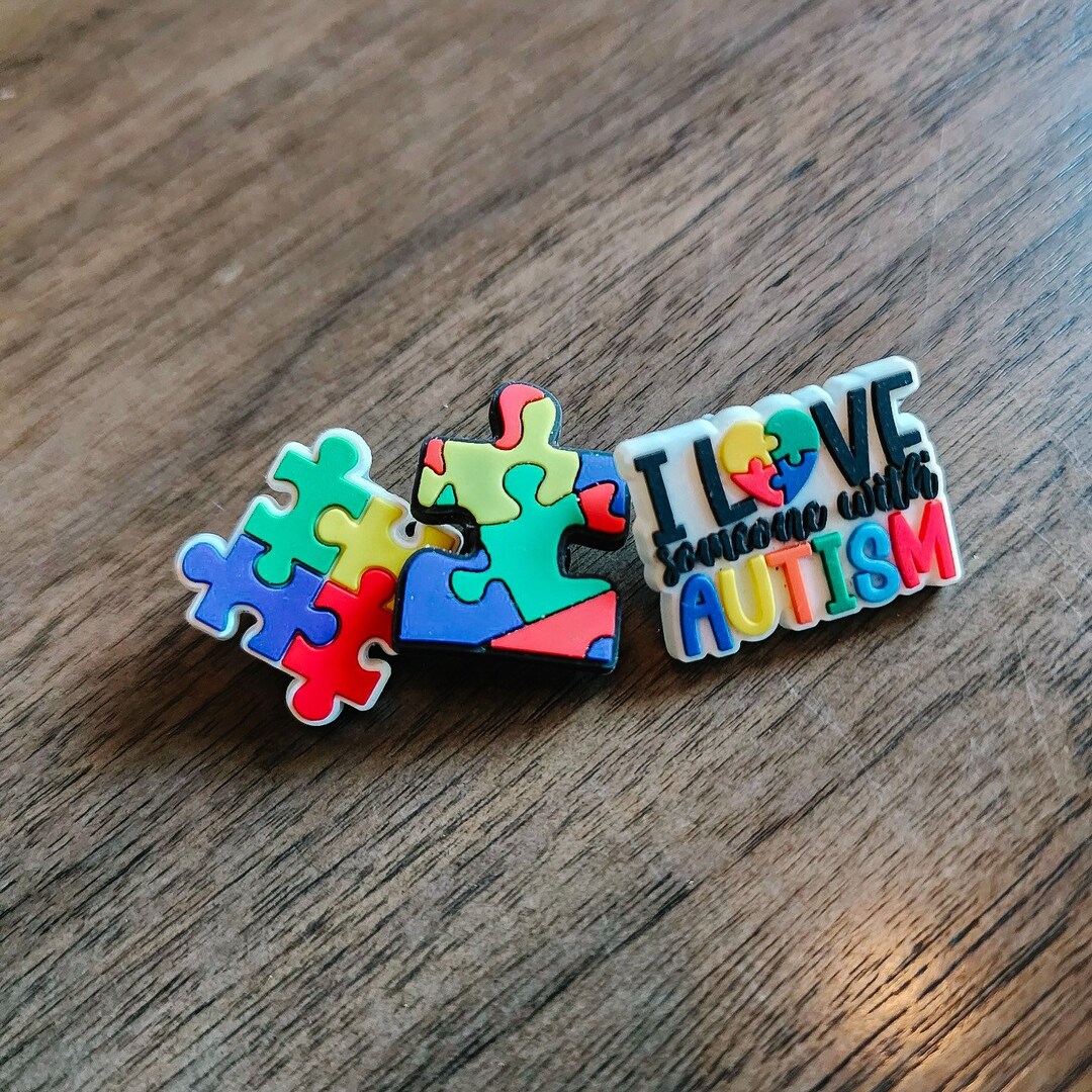 Autism Awareness Croc Charm Bundle - I Love Someone With Autism (3 ...