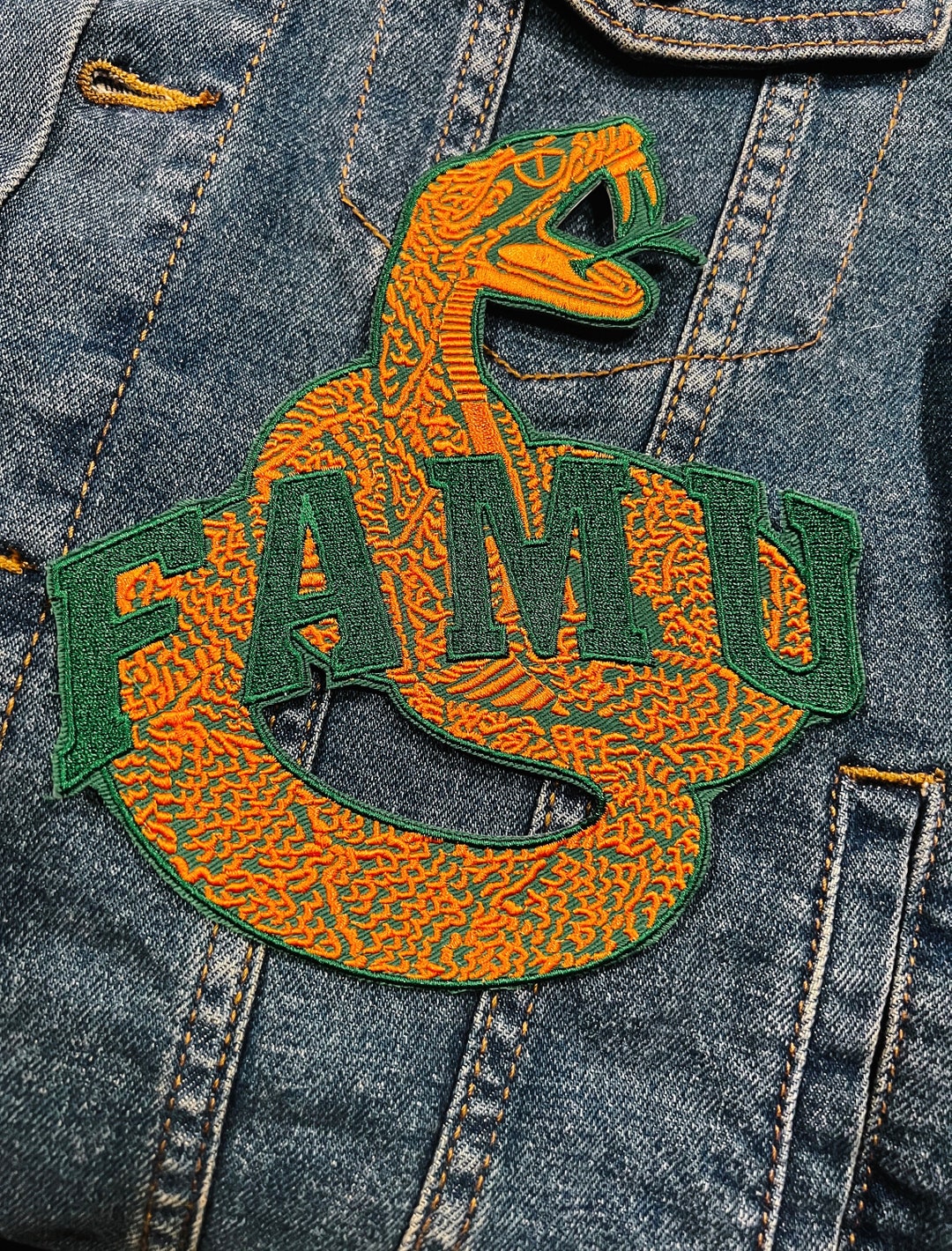 Vintage FAMU Rattler Iron on Patch - Etsy