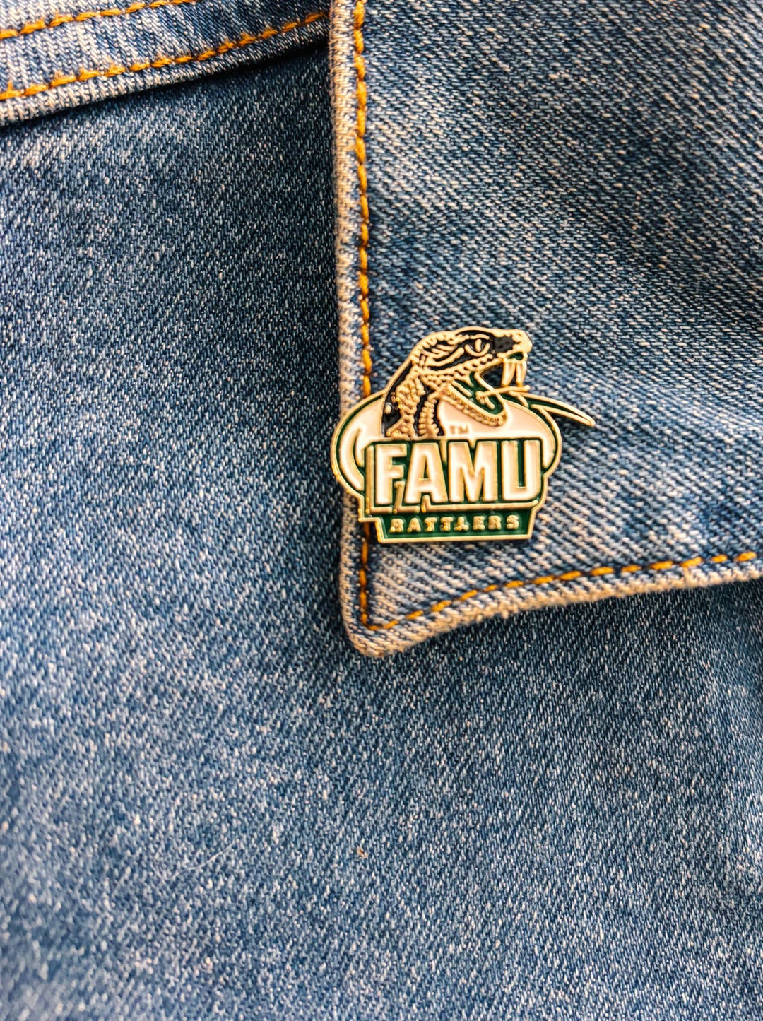 FAMU Enamel Silver Pin | Florida A&m University Rattler Pride Pin ...