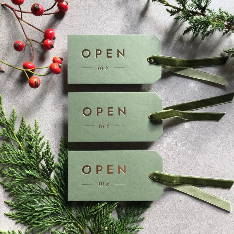Mini Christmas Tags - Etsy