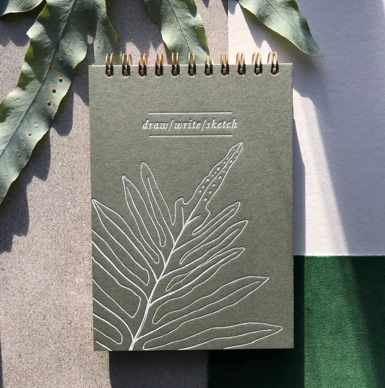 Letterpress notebook luxury notepad stationery lover gift | Etsy