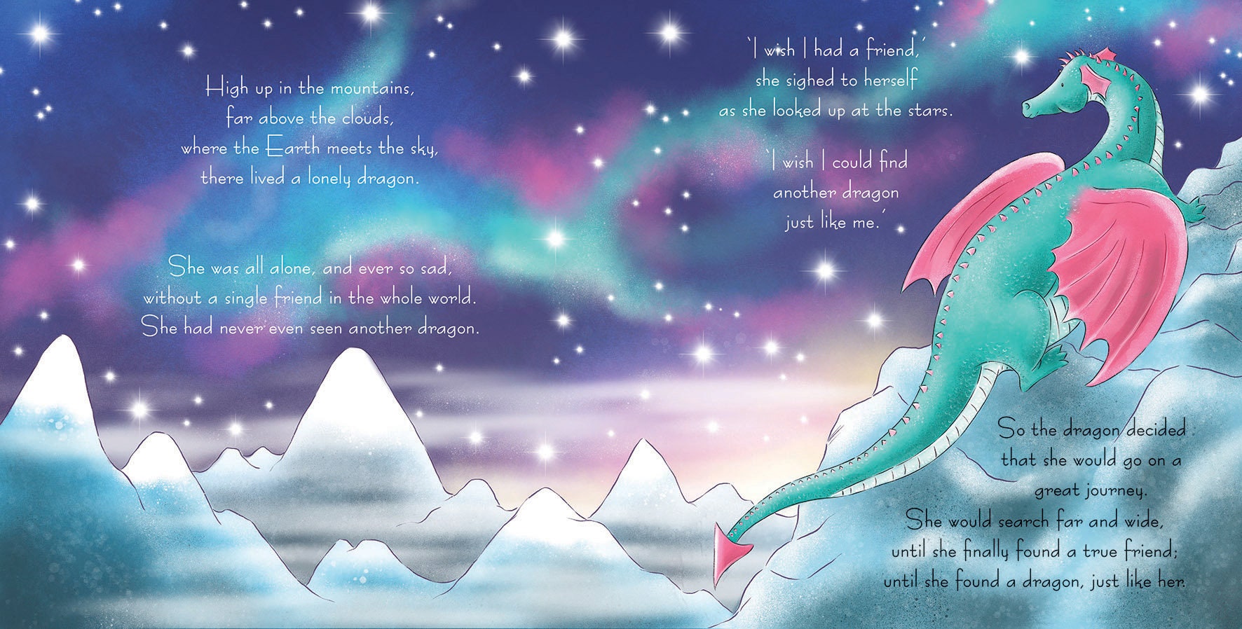 The Lonely Dragon A Childrens Picture Book by Written and - Etsy UK