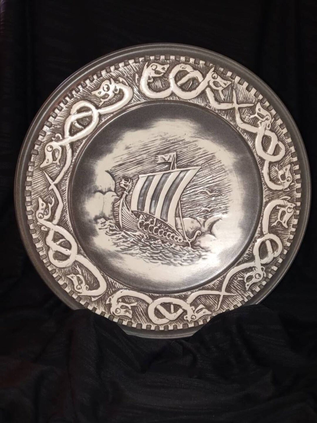 Mørkøv Denmark 1960s Viking Ship Plate/platter - Etsy