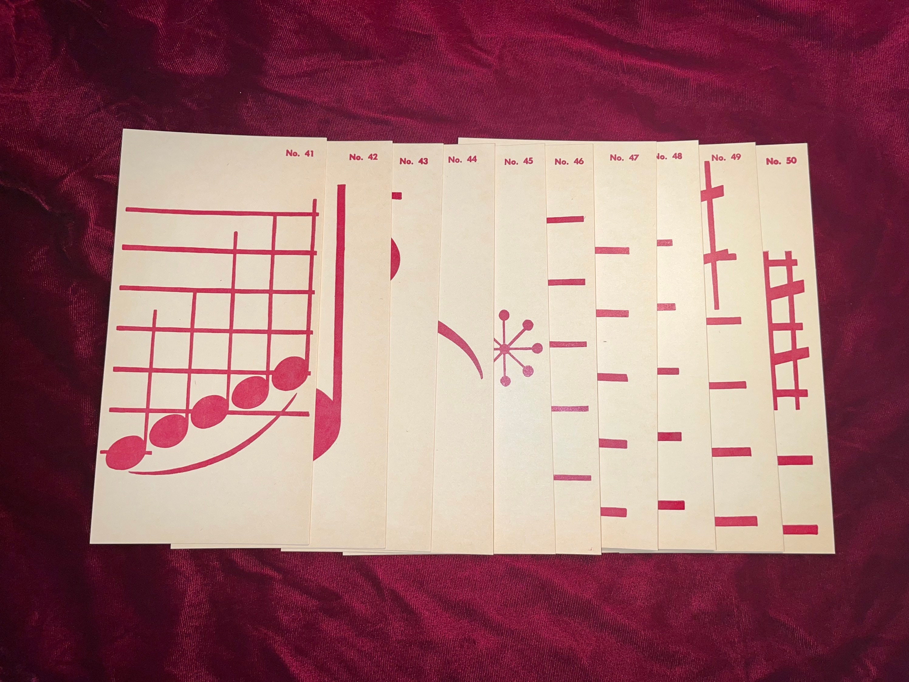 Music Symbol Flash Cards Kenworthy Buffalo, NY 1945 - Etsy