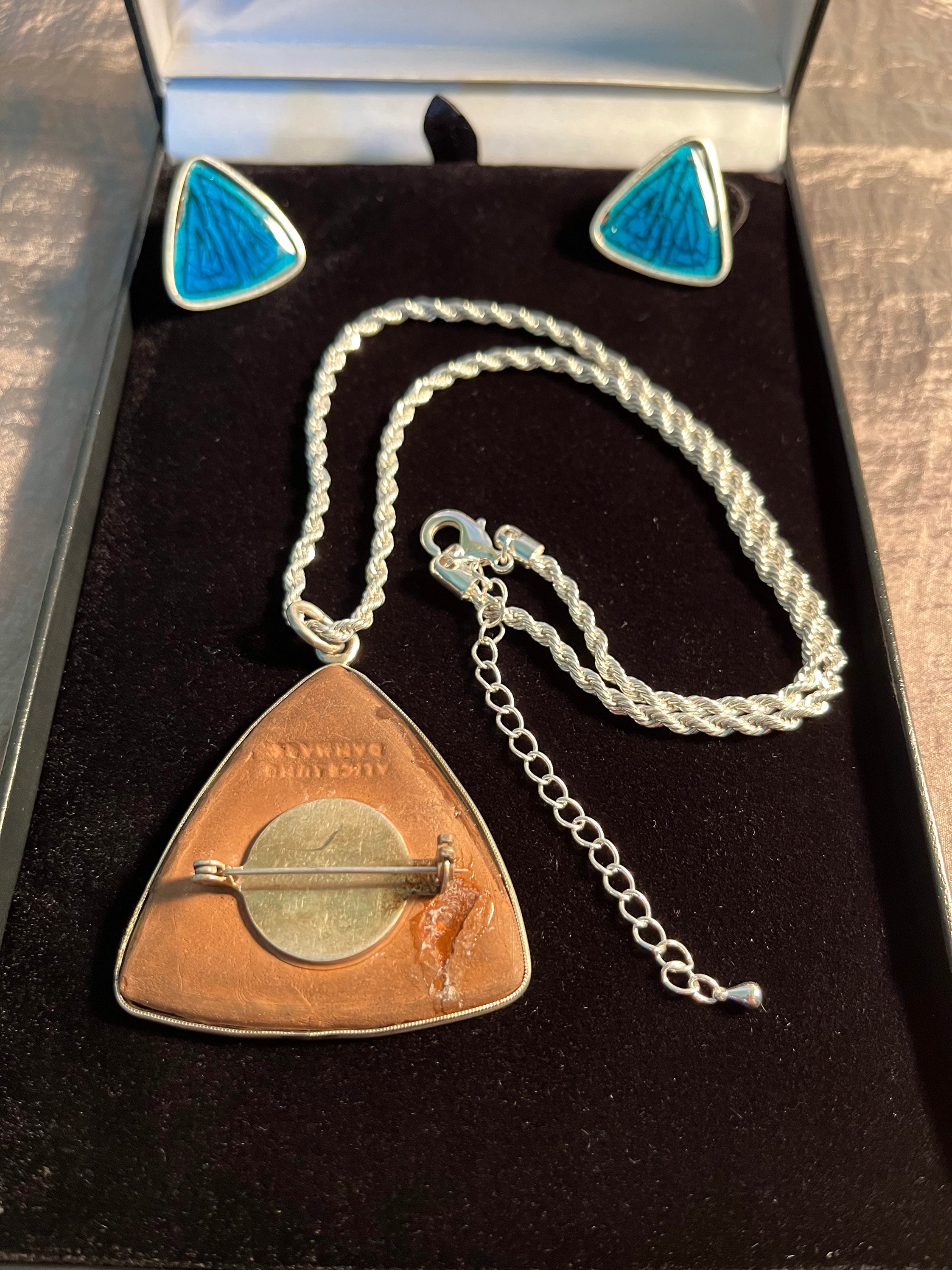 Alice Lund Denmark Blue Modernist Design 1950 1960 Jewelry Set - Etsy