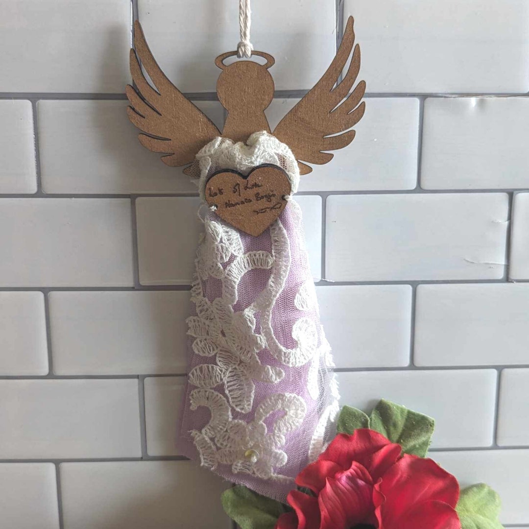 Angel Memorial Ornament Kit: Personalized Fabric Keepsake Craft - Etsy