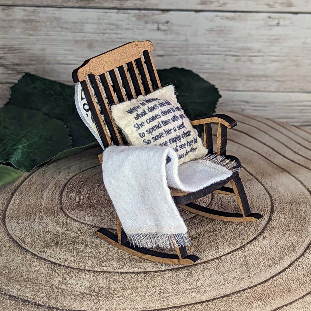 Remembrance Rocking Chair for Loss of Wife, Sympathy Gift, Memorial ...
