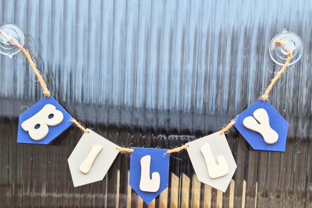 Paint Your Own Caravan Bunting – Personalised Campervan Name Flags ...