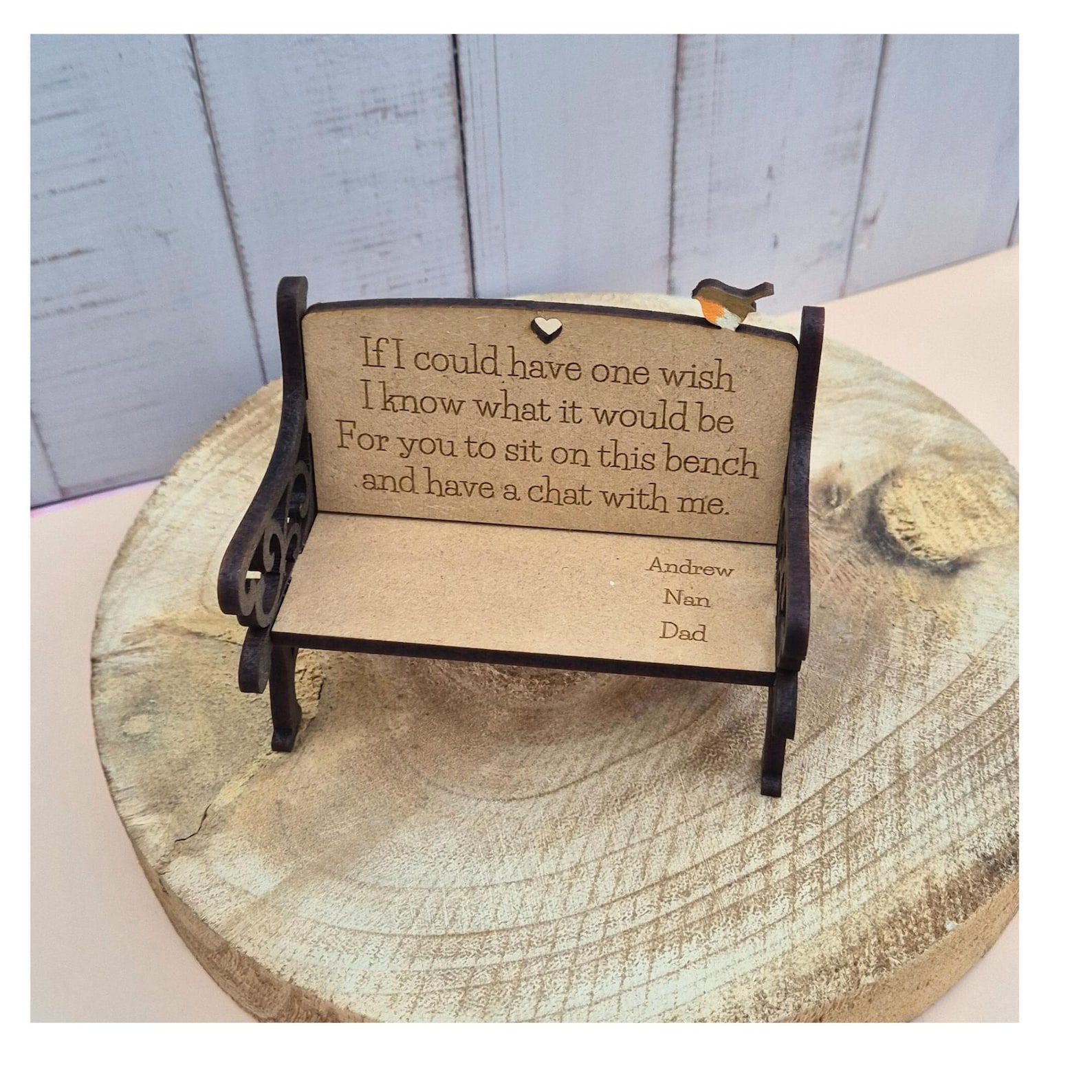 Personalized Memorial Bench – Thoughtful Bereavement Gift for Loss ...