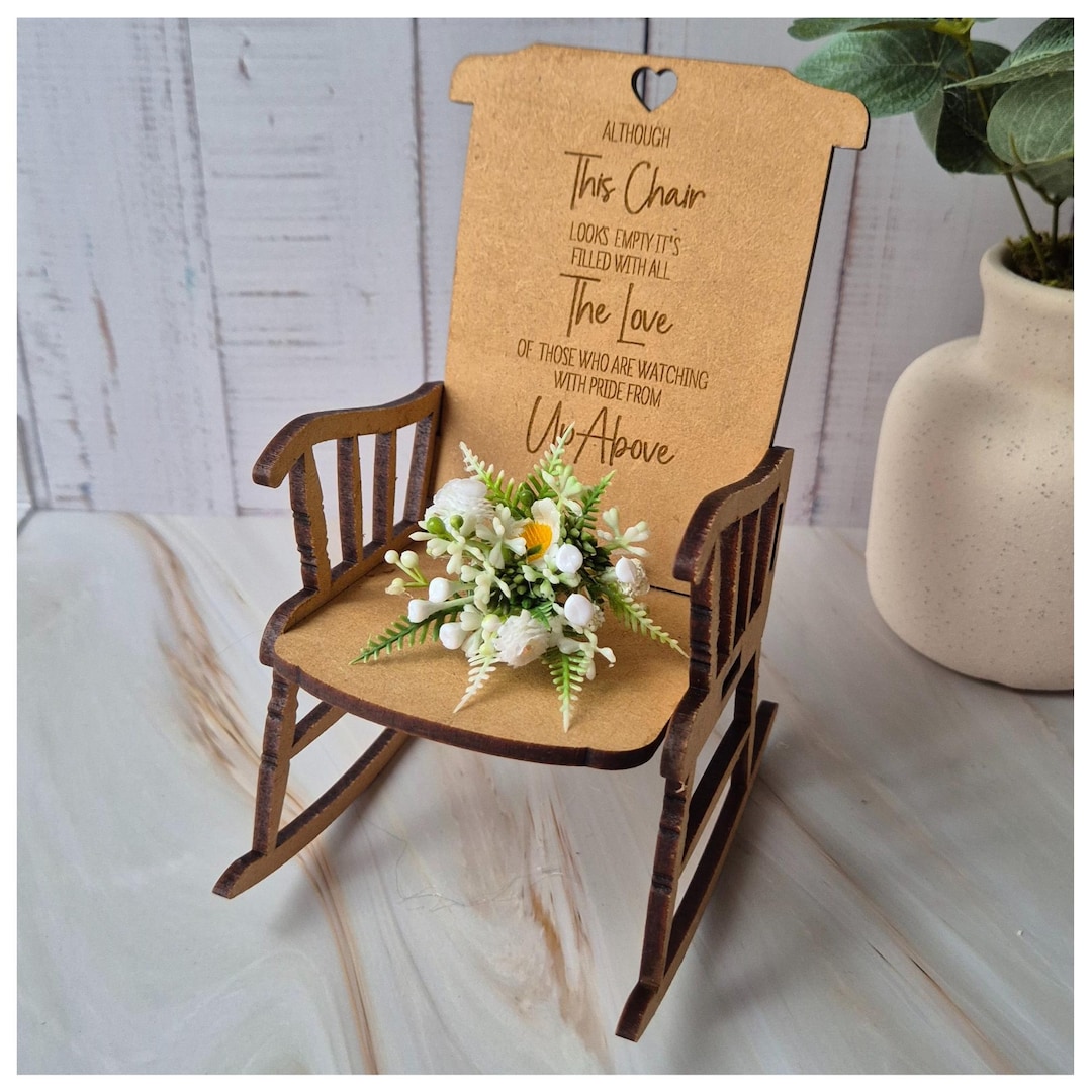 Personalized Wedding Memorial Reserved Chair - Engraved Tribute ...