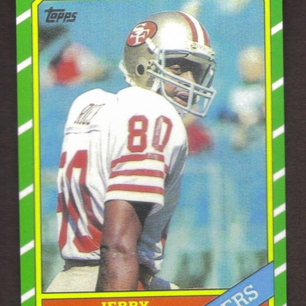 Jerry Rice Rookie Card - Etsy
