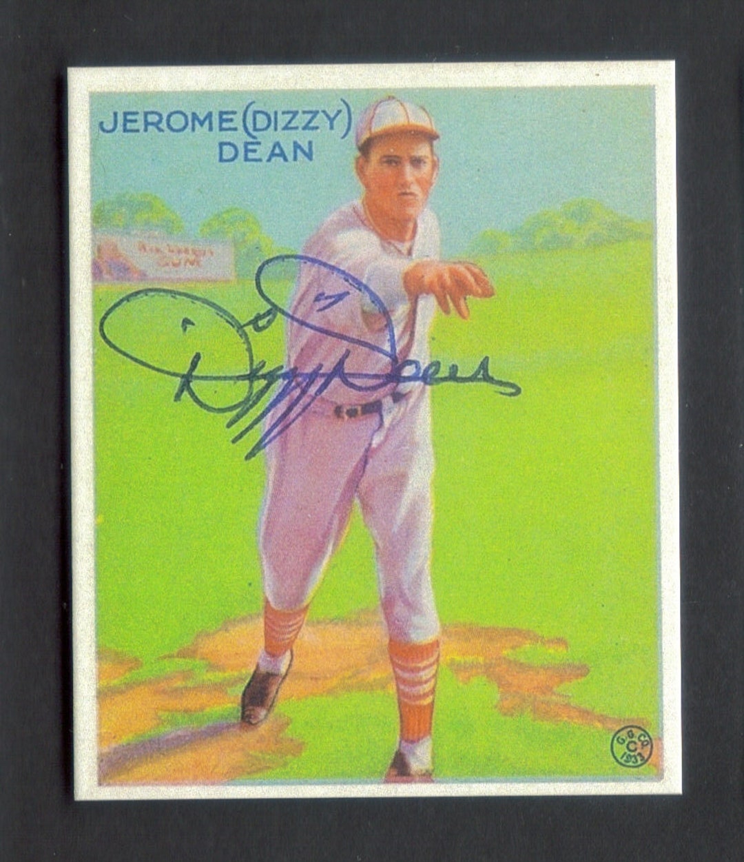 DIZZY DEAN Novelty Rookie RP Card 223 Fac Auto Cardinals 1933 G Free ...