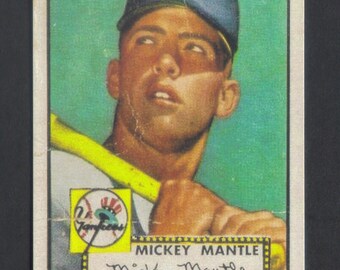 Mickey Mantle Rookie Card - Etsy