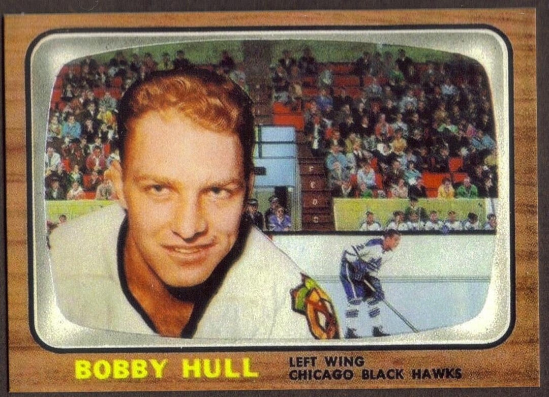 BOBBY HULL Novelty Rookie RP Card 112 Black Hawks 1966 Opc Free ...