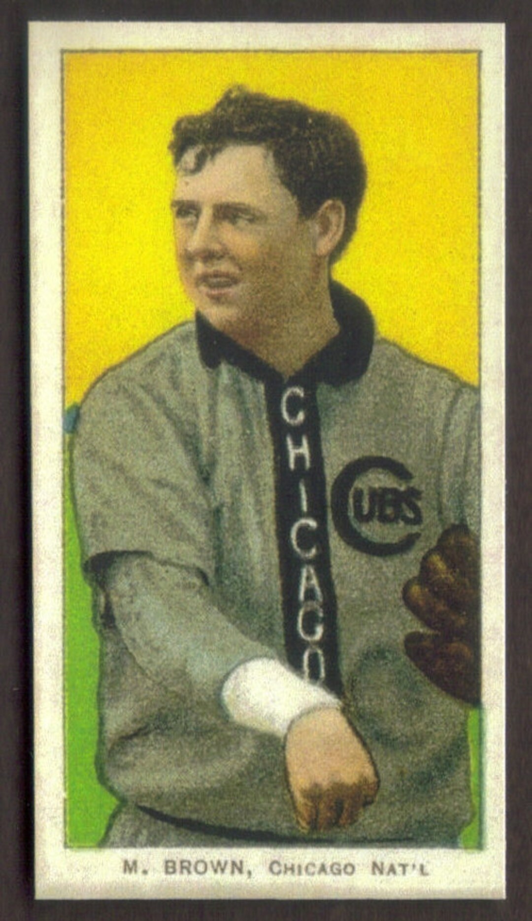 MORDECAI 3 Finger BROWN Novelty RP Card 57 Throwing Chicago on Shirt ...