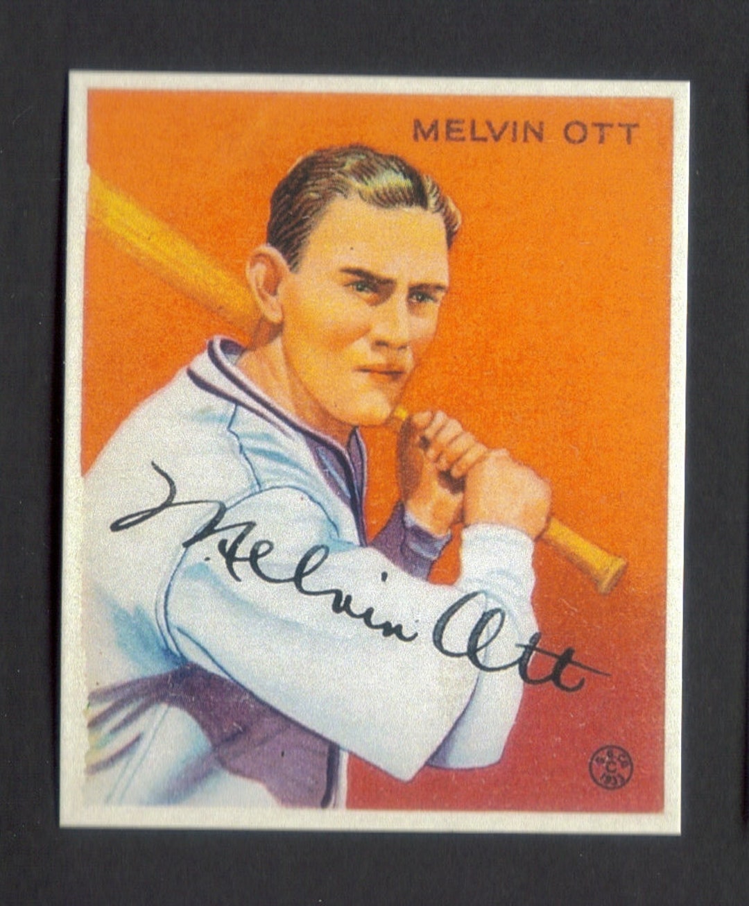 MEL OTT Novelty Rookie RP Card 207 Auto Giants Rc 1933 G Free Shipping ...