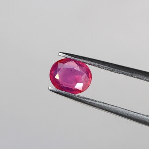 Natural Ruby Oval 1.36cts-unheated Ruby Oval Gemstone-eye Clean Ruby ...