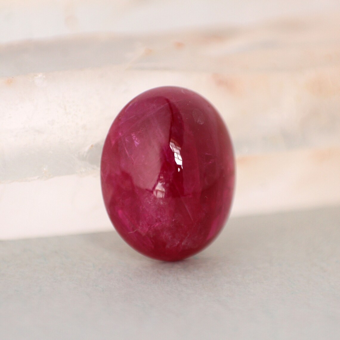 Ruby Cabochon Natural Ruby Cabochon 7.75 Cts. Oval-pinkish | Etsy