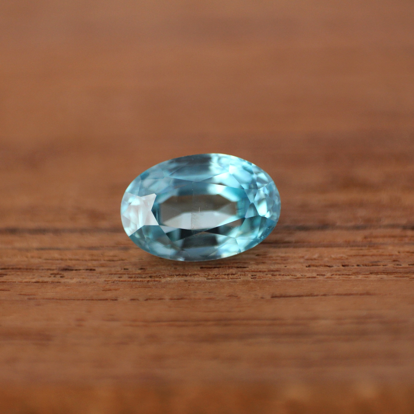 Natural Blue Zircon Oval Cut gemstone 3.18 Cts. Vibrant Oval | Etsy