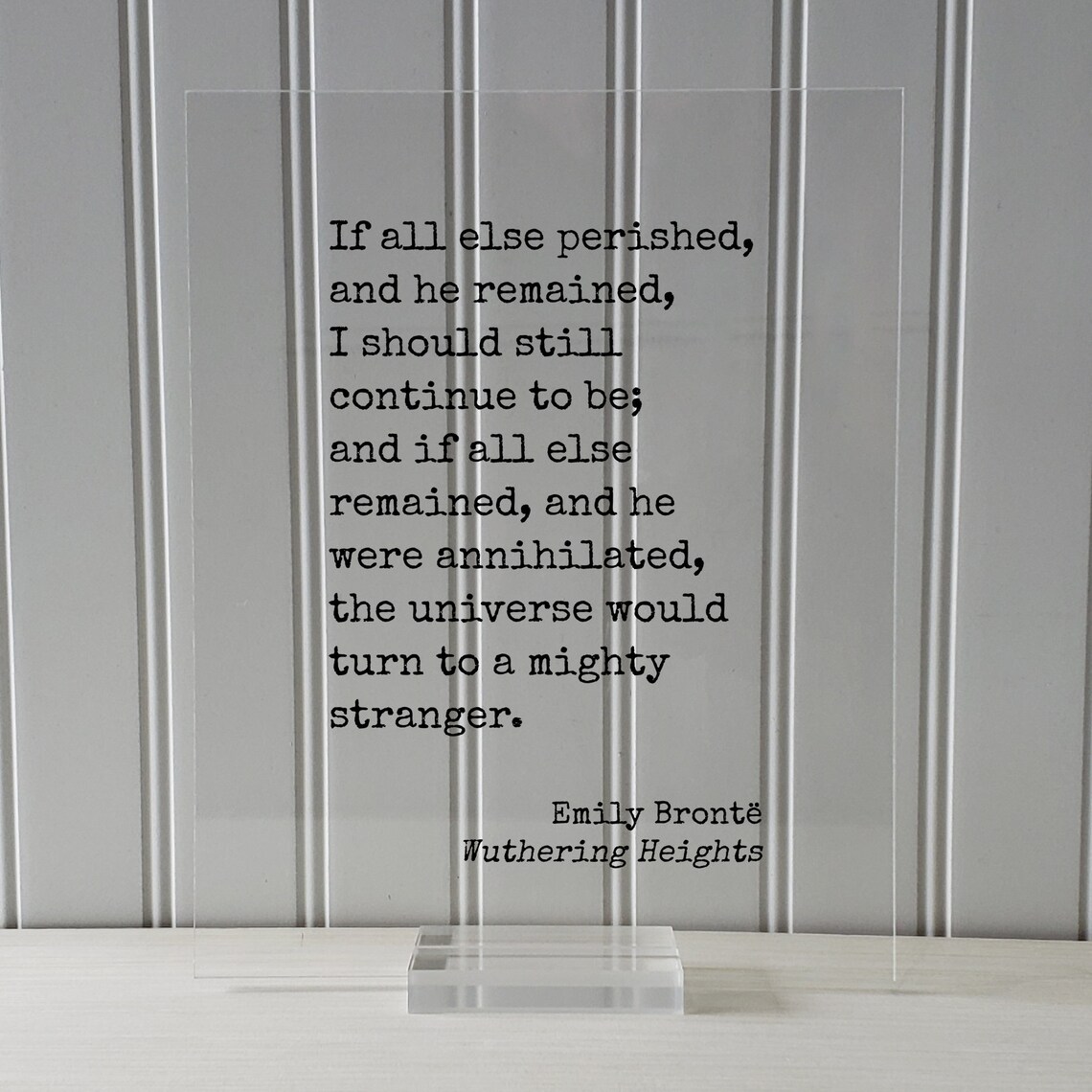 Emily Brontë - Wuthering Heights - If All Else Perished and He Remained ...