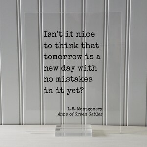 L.M. Montgomery - Anne of Green Gables - Isn't It Nice to Think That ...