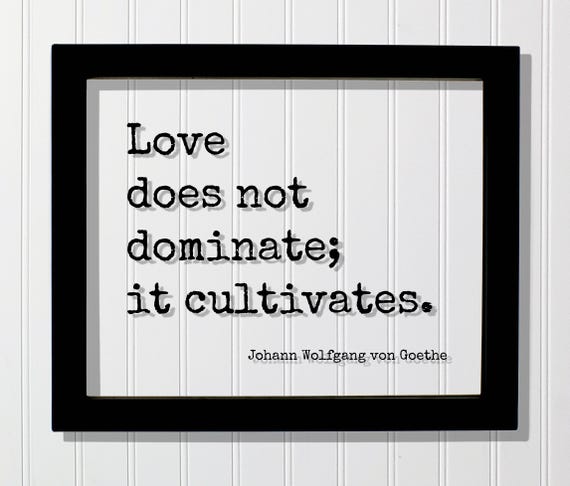 Von Goethe Love Quotes
