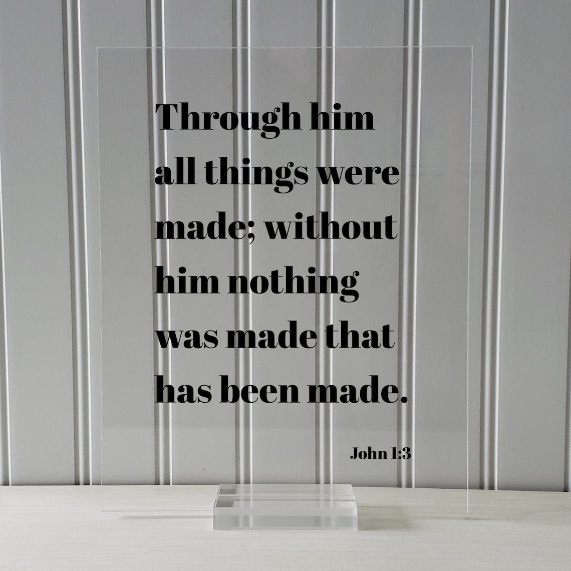 John 1:3 - Through Him All Things Were Made Without Him Nothing Was ...
