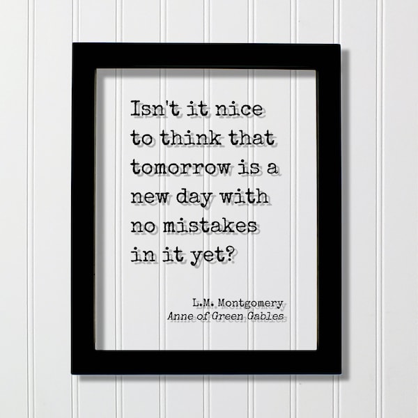 L M Montgomery Quote - Etsy