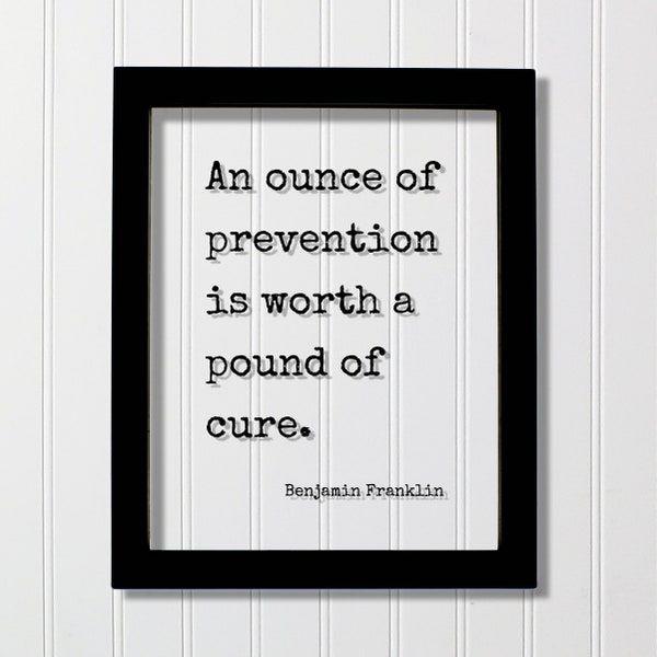 Ben Franklin Quote - Etsy