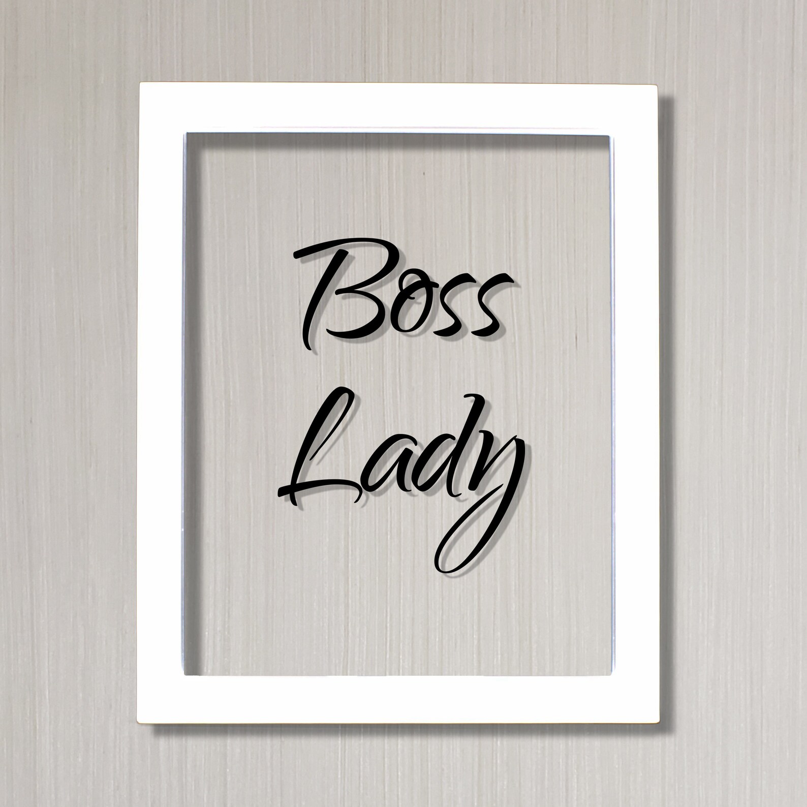 Boss Lady - Floating Quote - Office Decor - Workplace Sign - Gift for ...